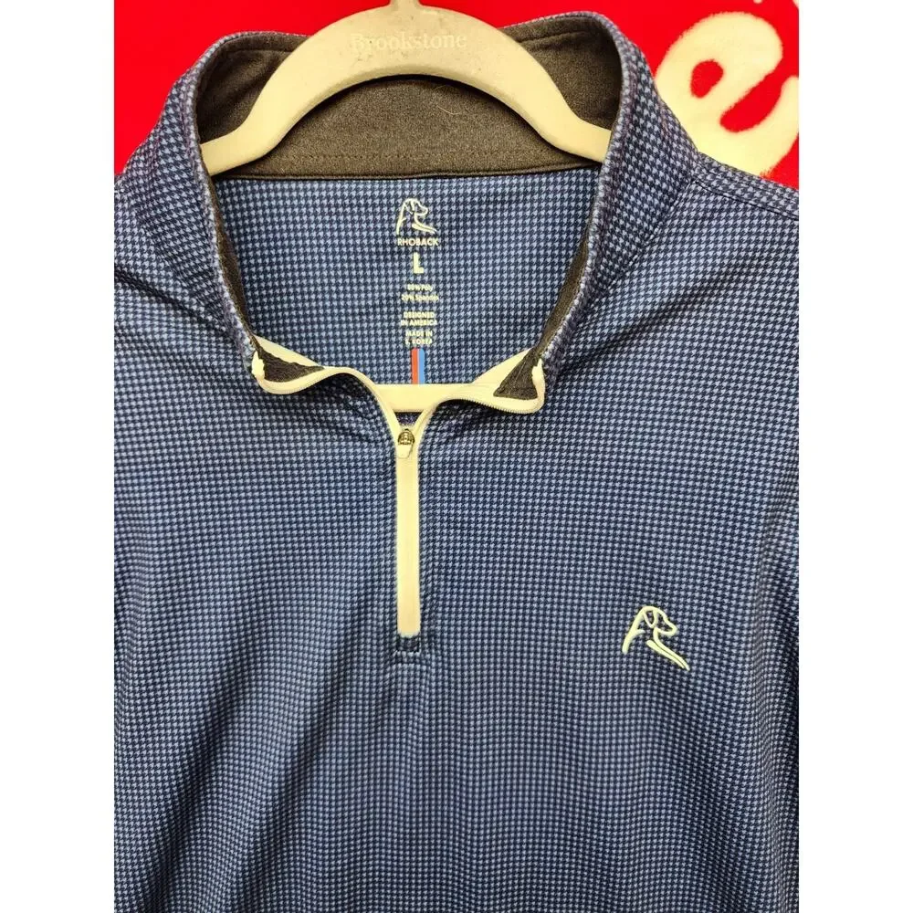 Rhoback | Other | Rhoback Quarter Zip Pullover Mens Large Blue ...